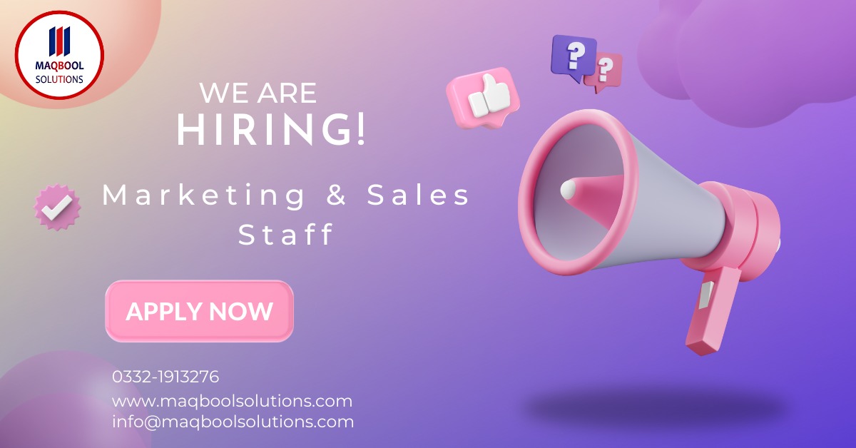 Jobs - Maqbool Solutions